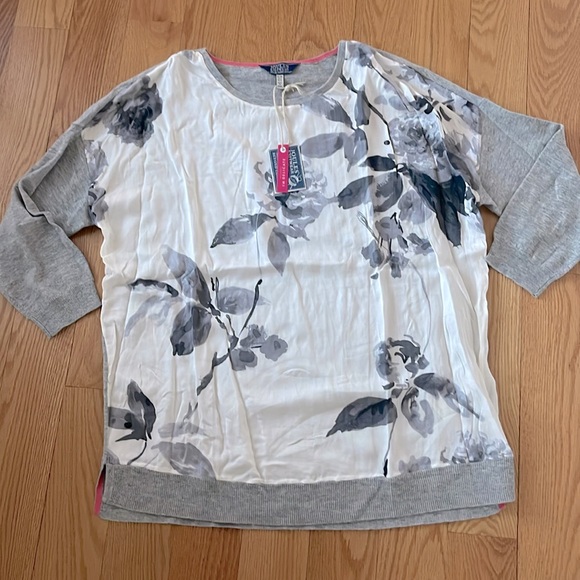 Joules | Tops | Nwt Joules Floral Front Top 6 | Poshmark